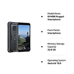 Blackview Rugged Smartphone Unlocked, BV4900 Unlocked Cell Phone, 3GB+32GB/ SD 128GB Expandable Unlocked Phones, IP68 Waterproof Smartphone, 5.7" HD+ 5580mAh Battery, NFC, Android Phone for T-Mobile