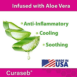 Curaseb Hot Spot Treatment for Dogs & Cats – Instant Itch Relief for Hot Spots, Paw Licking, Rashes, Allergies, Bites, Dry Skin – with Soothing Aloe, 4oz