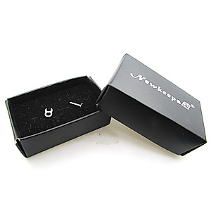 NewkeepsR 16g-Titanium Threadless Zodiac 12 Constellation Astrology Jewelry Stud Earring-Taurus