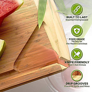 30 x 20 Inch MASSIVE XXXL Extra Large Bamboo Cutting Board and Medium-Large Wood Cutting Board : 14.5 x 11.5 Inches