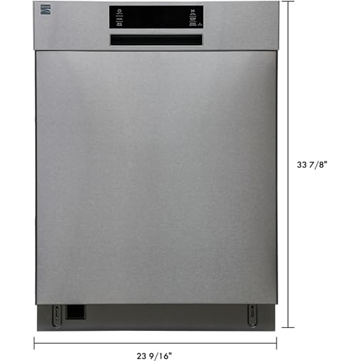 Kenmore 24" Built-In Stainless Steel Tub Dishwasher with SmartWash, Smart Dry, and MoreSpace Adjustable Rack, Energy Star Certified, Fingerprint Resistant Stainless Steel