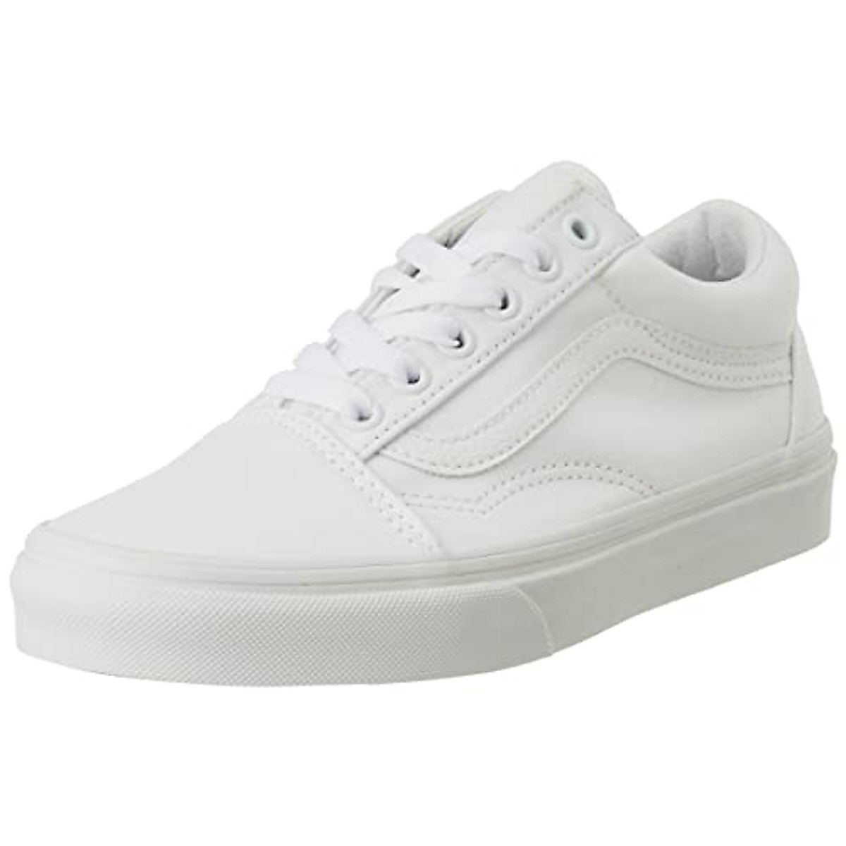 Vans Women's UA Old Skool Sneakers, True White, 9 Women/7.5 Men