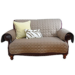 EZ Living Home H302SF7BR Home, Sofa, Brown,Beige,Nature,Chocolate