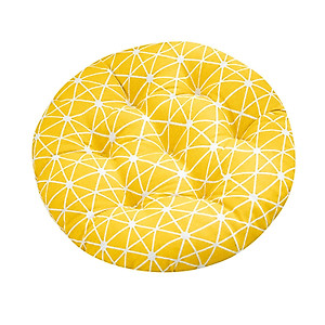 TUNKENCE Chair Pads for Dining Chairs Chair Cushions for Outdoor Furniture Round Cushions Indoor Outdoor Patio Reversible Chair Pad, 16x16 Inch