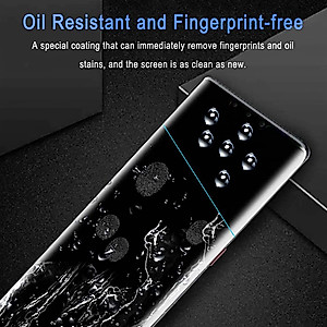 Micger Galaxy S20 Screen Protector, 2 Pack Tempered Glass Screen Protector【2+2 Pack】2 Pack Camera Lens Protector, Compatible Fingerprint, 3D Glass 9H Hardness Tempered Glass Screen Protector for