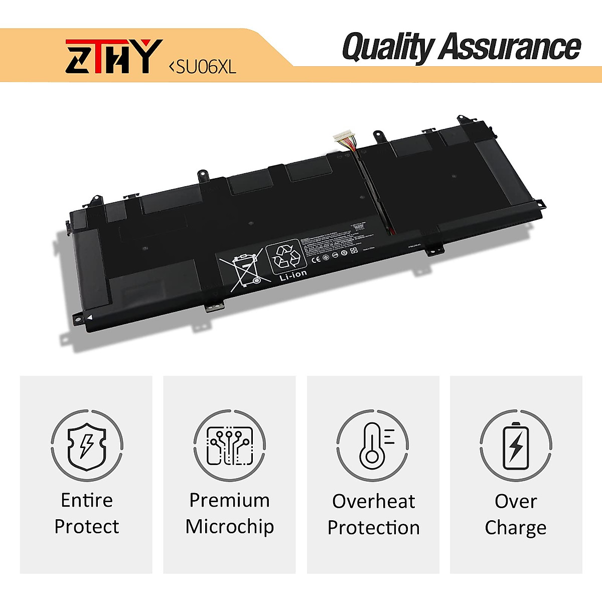 ZTHY SU06XL Battery Replacement for HP Spectre X360 15-DF 15T-DF 15-DF0XXX 15-DF1XXX 15T-DF100 15-DF0013DX 15-df1033dx 15-DF0033DX 15-DF1043DX 15-DF0043DX 15-DF0070NR L29048-271 L29184-005 SU06084XL