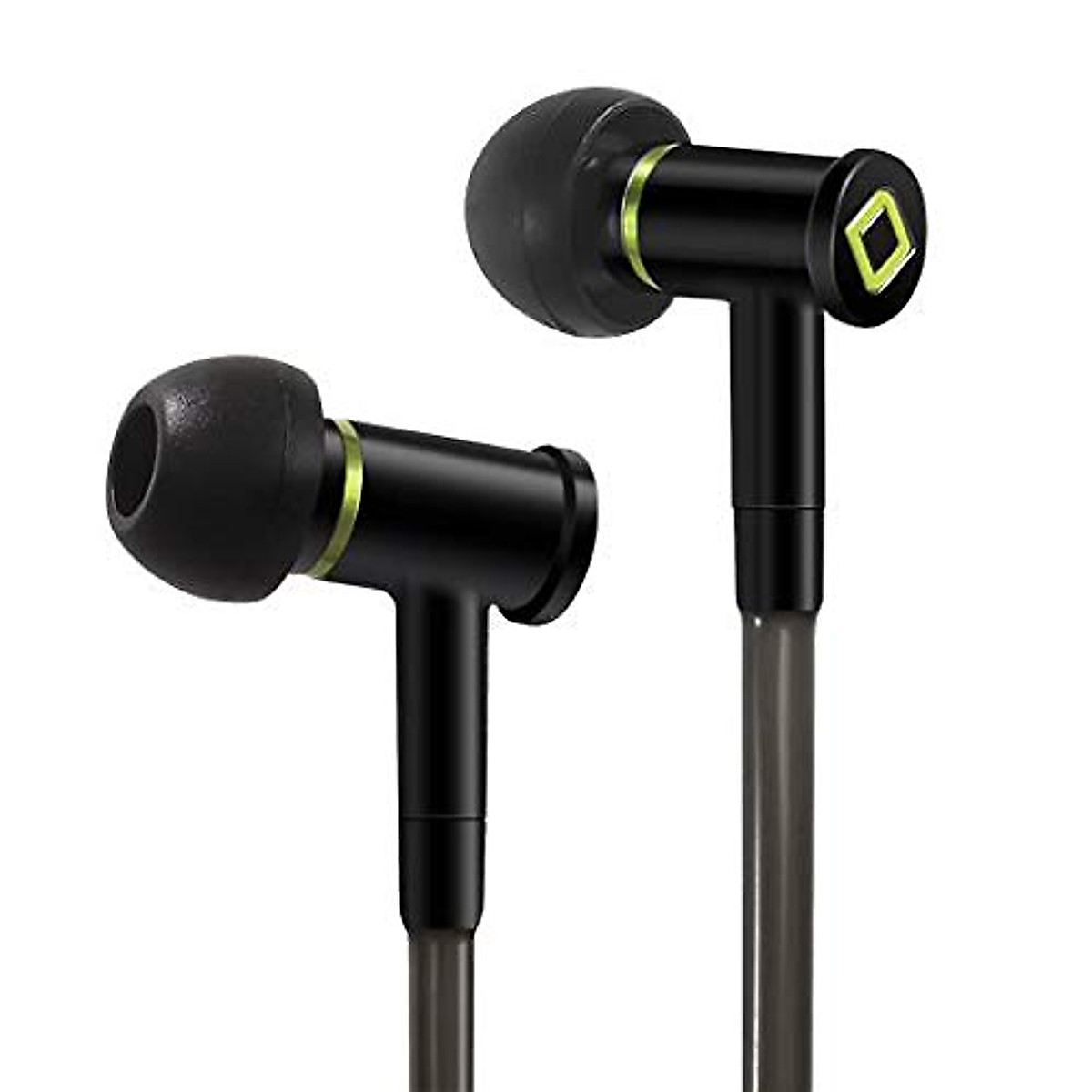 Aircom A1 Anti-Radiation Air Tube Headphones - EMF Protection Earbuds with Built-in Microphone - Airflow Audio Technology for Premium Sound - Black