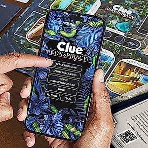 Clue Conspiracy Board Game for Adults and Teens, Great Halloween Party Game, Secret Role Strategy Games, Ages 14+, 4-10 Players, 45 Minutes, Mystery & Party Games