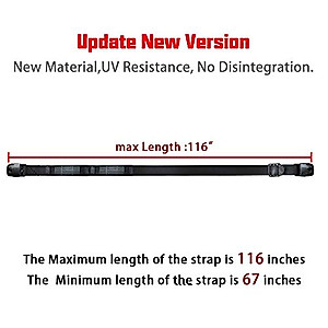 UCEDER 2 PCS Heavy Duty Hot Tub Cover Wind Straps FITS Most SPAS Locks Adjustable Length 67"~116"