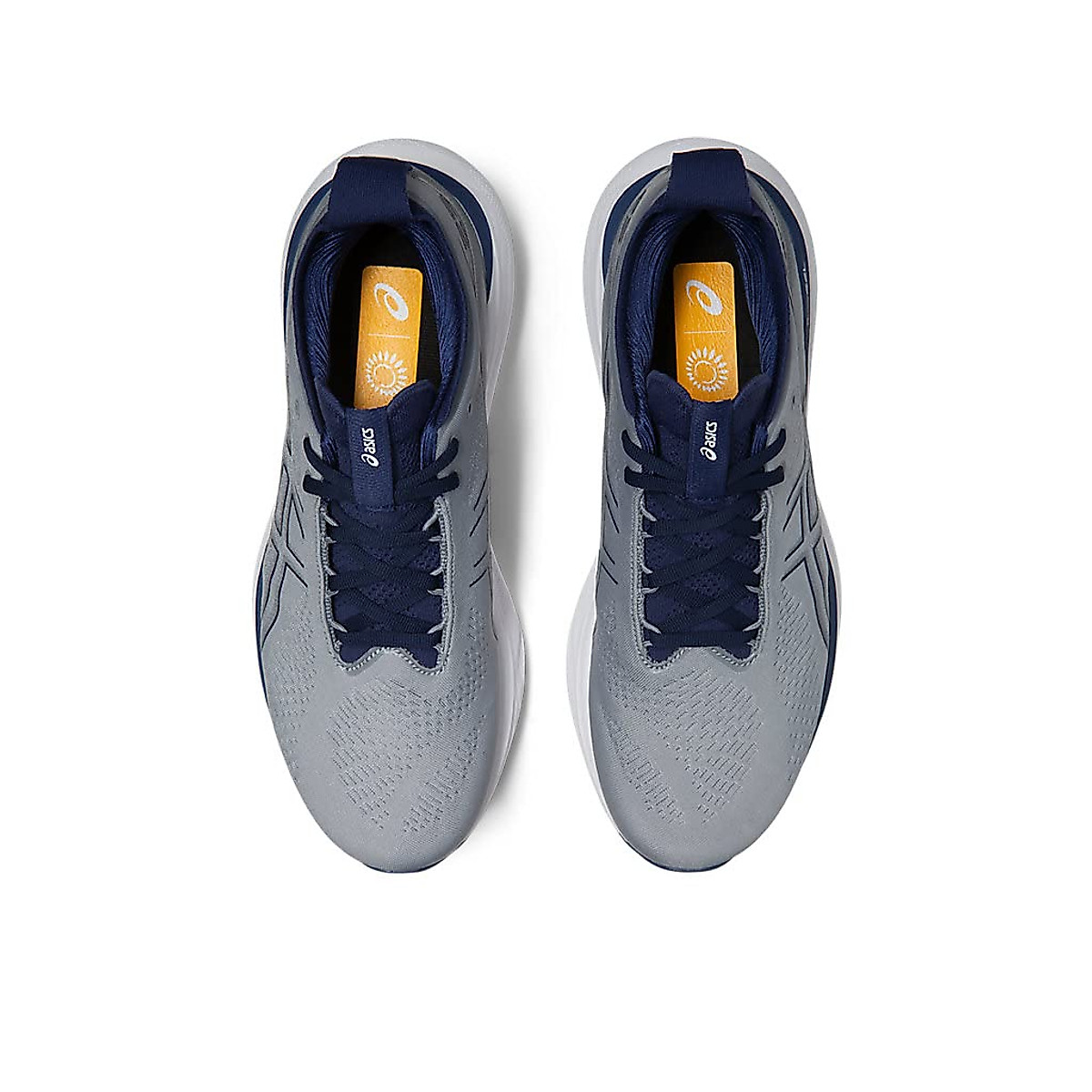 ASICS Men's Gel-Nimbus 25 Running Shoes, 9, Sheet Rock/Indigo Blue