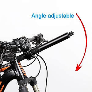 Third Person Perspective Handlebar Mount +114CM Invisible Selfie Stick for Bike Motorcycle Ride Tracking Shooting for Insta360 ONE X3,X2,X,RS,R 360 Camera
