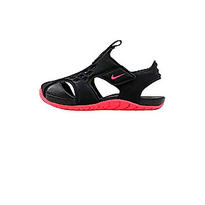 Nike Boy's Sunray Protect 2 (PS) Pre School Sandal Black/Racer Pink Size 3 M US