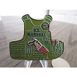 Police US Marshal New York Police Departmen Counter Terrorism Division Liason Tactical Vest Challenge Coin