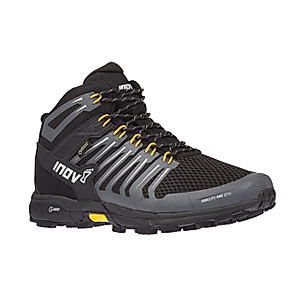 Inov-8 Mens Roclite 345 GTX - Lightweight Waterproof Hiking Boots - Black/Yellow - 8
