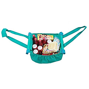 Handy Sandy Reusable Cart Grocery Shopping Tote Bag, Shopping Cart Bags, and Grocery Organizer (Bright Green)