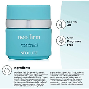 Neocutis Neo Firm - Neck and Décolleté Firming Cream - Skin Tightening and Anti-Aging - 50ml