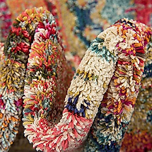 Unique Loom Sedona Collection Distressed, Southwestern, Vintage, Modern, Over-Dyed, Abstract Area Rug (5' 0 x 8' 0 Rectangular, Multi/Beige)