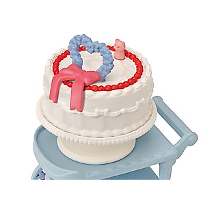 Calico Critters Tuxedo Cat Girl's Party Time Playset, Dollhouse Playset with Figure and Accessories