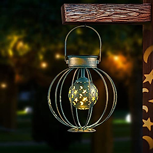 Hanging Solar Lanterns Table Lamp Moon Star Pattern¡­