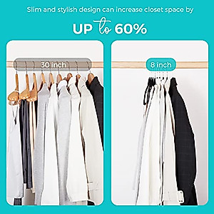 HOUSE DAY Premium Velvet Hangers 50 Pack, Non-Slip Flocked Felt Hangers, Sturdy Clothes Hangers Heavy Duty Coat Hangers & Suit Hangers, Durable Slim Black Hangers for Closet Space Saving