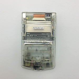 Soft Silicone Case Crystal Shell TPU Protective Case Cover for Nintendo Game Boy Color GBC Console (Clear White)