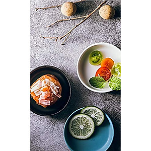 Colias Wing 3.5 Inch Simple Style Single Color Pattern Stylish Design Multipurpose Porcelain Side Dish Bowl Seasoning Dishes Soy Dipping Sauce Dishes-Set of 6