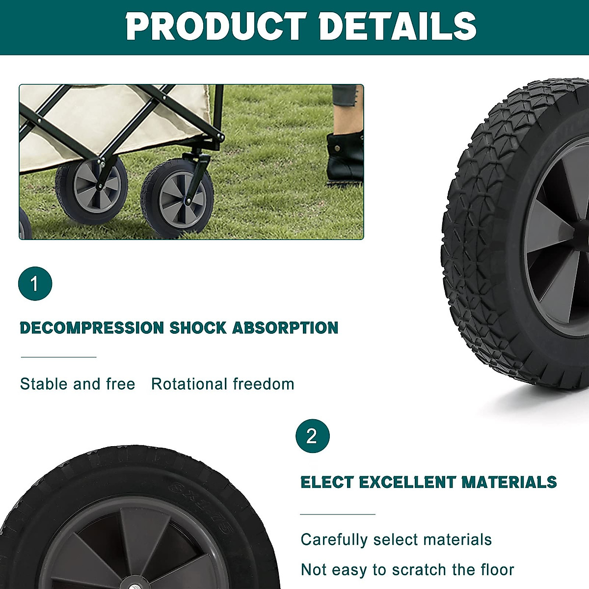 DEEPDREAM 8 Inch Rubber Wheels,Replacement Rubber Tire Semi-Pneumatic Tire Wheel with 1/2-Inch Bore Offset Axle Run Flat with 110 lbs Max Load for Hand Trucks,Lawnmowers,Utility Carts