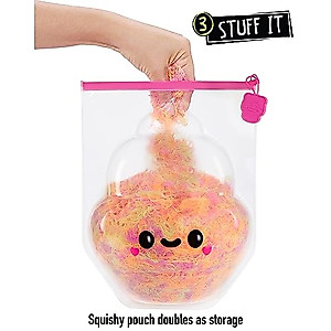 Fluffie Stuffiez Ice Cream Large Collectible Feature Plush 11" - Surprise Reveal Unboxing with Huggable ASMR Fidget DIY Fur Pulling, Ultra Soft Fluff