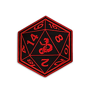 Dungeons & Dragons Red D20 Dice Printed Area Rug | Indoor Floor Mat, Accent Rugs For Living Room and Bedroom, Home Decor For Kids Playroom | Dungeon Master Gifts And Collectibles | 52 x 45 Inches