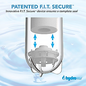 HYDROVOS 10-Inch Whole House Water Filter System, NSF Certified Reduces Sediment, Features 3/4” Stainless Steel Ports, Built-in Pressure Relief and Bypass Valve, One 5-Micron Water Filter Included