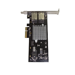 StarTech.com Dual Port 10G PCIe Network Adapter Card - Intel-X550AT 10GBASE-T & NBASE-T PCI Express Network Interface Adapter 10/5/2.5/1GbE Multi Gigabit Ethernet 5 Speed NIC LAN Card (ST10GPEXNDPI)