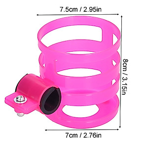 Universal Cup Holder, Stroller Water Bottle Holder Stroller Cup Holder Stroller Drink Holders Adjustable for Stroller Bicycle Wheelchair(pink)