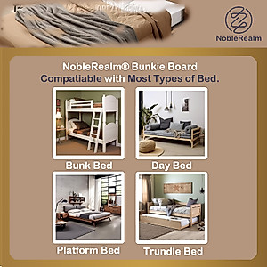 NobleRealm® Bunkie Board | Bed Boards for Under Mattress Support | Full Bed Support Board for Full Size Bed (48'x60' Full Size)