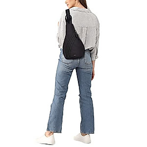 The Sak Esperato Medium Sling Backpack in Recycled Nylon, Black