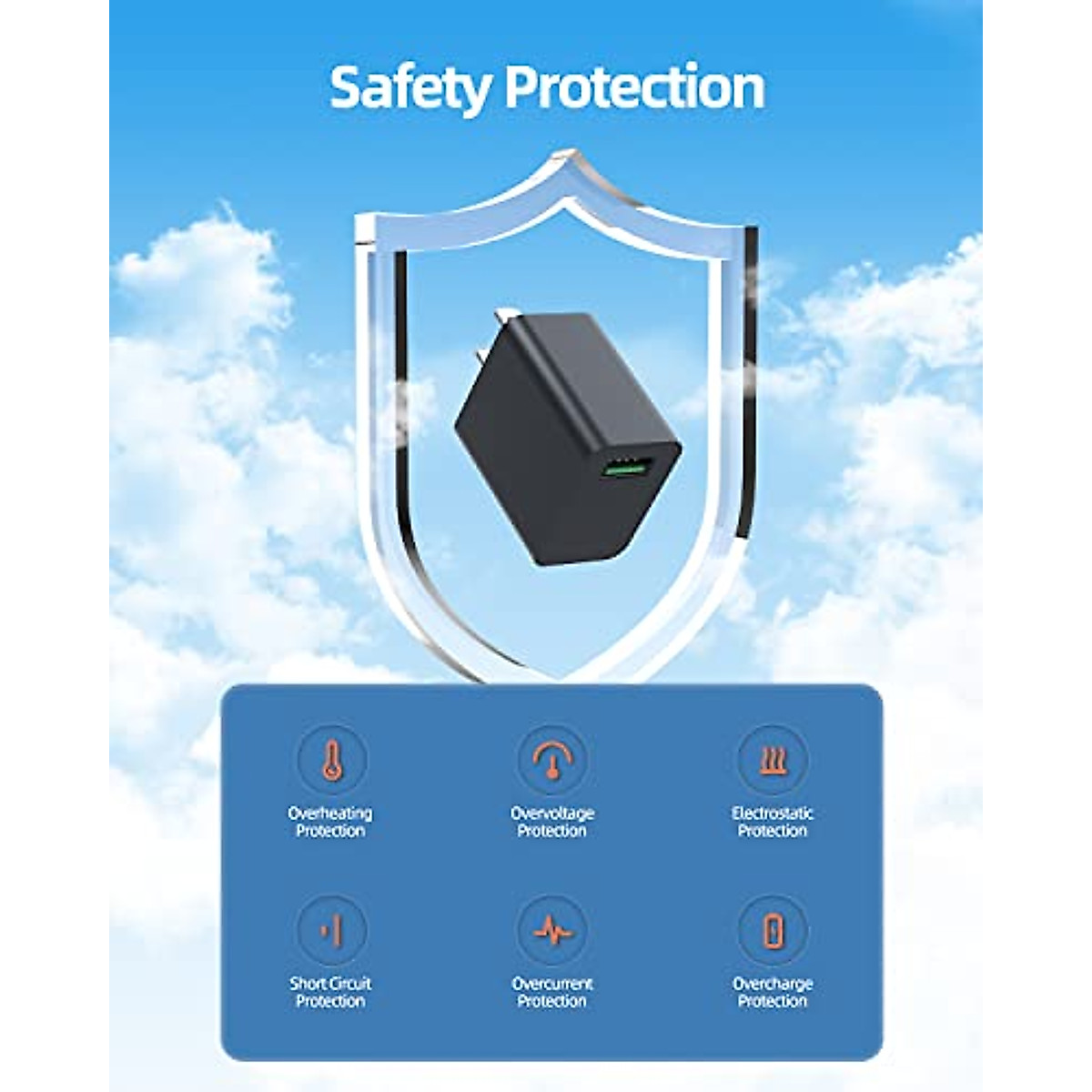 5FT Fast Quick 3.0 Wall Charger Fit for Samsung Galaxy J7 / J3 / J8 / J6 / J6+ / J5 / J4 / J4+ / J2 / J1 / Prime/Pro / J7 Sky Pro 2018 2017 Phone AC Adapter Power Supply Cord