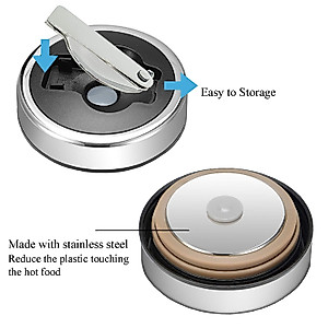 Alxeme Insulated Lunch Container, 27oz Vacuum Insulated Food Jar for Kids Adult, Stainless Steel Wide Mouth Soup Thermo for Cold Hot Food, Leak Proof Bento Box with Spoon Flexible Handle - RoseGold