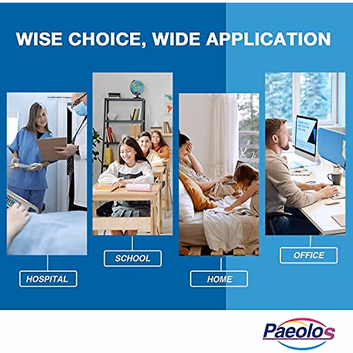 Paeolos Remaunfactured 65xl Ink Cartridge Replacement for hp 65XL Black and Color Combo Pack for Envy 5055 5052 5058 DeskJet 3755 2655 3720 3730 3752 Printer, 3 Packs (2 Black, 1 Tri-Color)