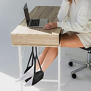 Airplane Footrest, Airplane Travel Foot Rest, Portable Travel Foot Hammock, Airplane Travel Accessories, Adjustable Flying Foot Rest for Airplane Travel, for Long Flight Bus Train Office Home