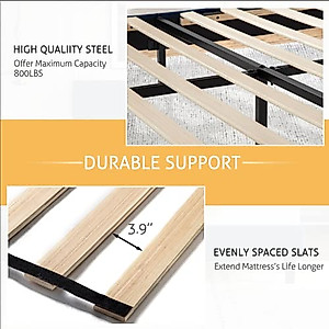 SHA CERLIN Full Size Vertical Channel Platform Bed Frame/Velvet Upholstered Bed Frame with Headboard/Strong Wood Slats Support/Mattress Foundation/No Box Spring Needed/Pink