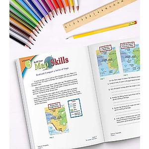 Spectrum Grade 5 US Geography Workbook, Ages 10 to 11, 5th Grade Social Studies, American History, Ecology, and US Map Skills, 5th Grade Geography Workbooks for Kids (Volume 95)