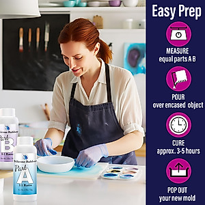 Unicone Art Liquid Silicone Mold Making Kit - 1:1 Ratio, Food Safe, Fast Cure Remeltable Silicone Rubber Mold Making Gift - Ideal for Resin Epoxy Casting, Plaster Casting, Candle Making 8.8lbs