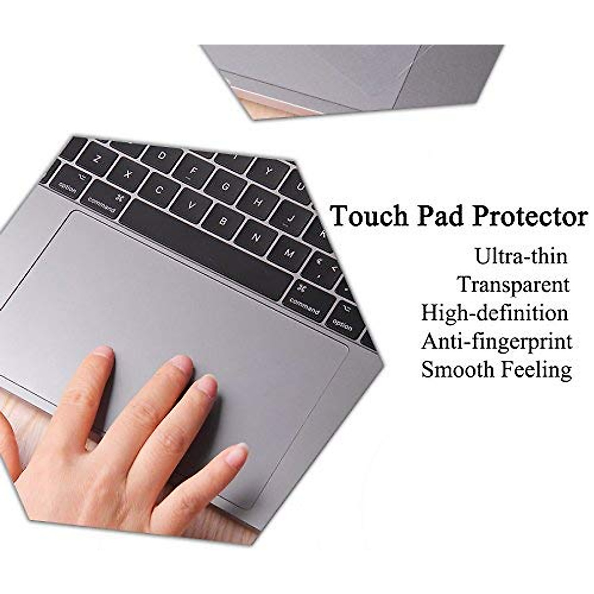 Se7enline Compatible with MacBook Pro Touch Pad Protector Track Pad Cover Unti-Scratch Unti-Water for Mac Pro 13" with/Without Touch bar 2016-2023 A1706/A1708/A1989/A2159 (2 Pack), Clear