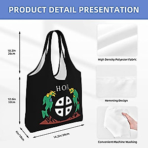 Flag Of The Hopi Nation Canvas Shoulder Tote Bags Reusable Handbags Shopping Bag For Daily Women Or Men