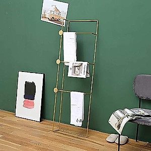 Towel Racks, Towel Rack Towel Rack Freestandimetal Towel Rack for Hangitowels and Bath Towelsload-Bearicapacity Not Easy to Deform Does Not Fade/D/45 * 14 * 145Cm