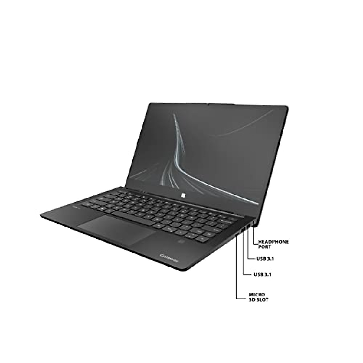 Gateway Ultra Slim Notebook, 14.1" Touchscreen IPS FHD, 12th Gen Intel Core i7-1255U Quad-Core, 8GB RAM, 256GB SSD, Fingerprint Scanner, Webcam, WiFi 6, USB-C, HDMI, Win11 pro