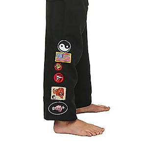 Kids Black Cobra Kai Costume Boys, Sleeveless Karate Gi Uniform Halloween Outfit X-Small