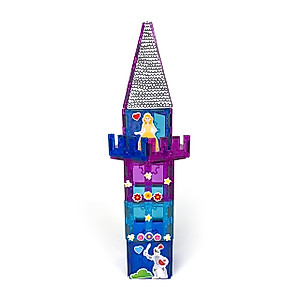 Tytan TILES Princess Castle 60-Piece Magnetic Tiles Building Set, Adorable Kids’ STEM Toy, Creative Play, Shape & Pattern Recognition, Fine Motor Skills, includes Storage Bag, Ages 3 and Up