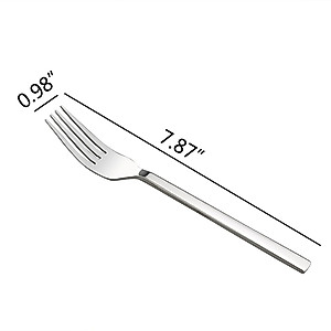 Doryh Stainless Steel Dinner Forks, 7.87-Inch Table Fork, Set of 12