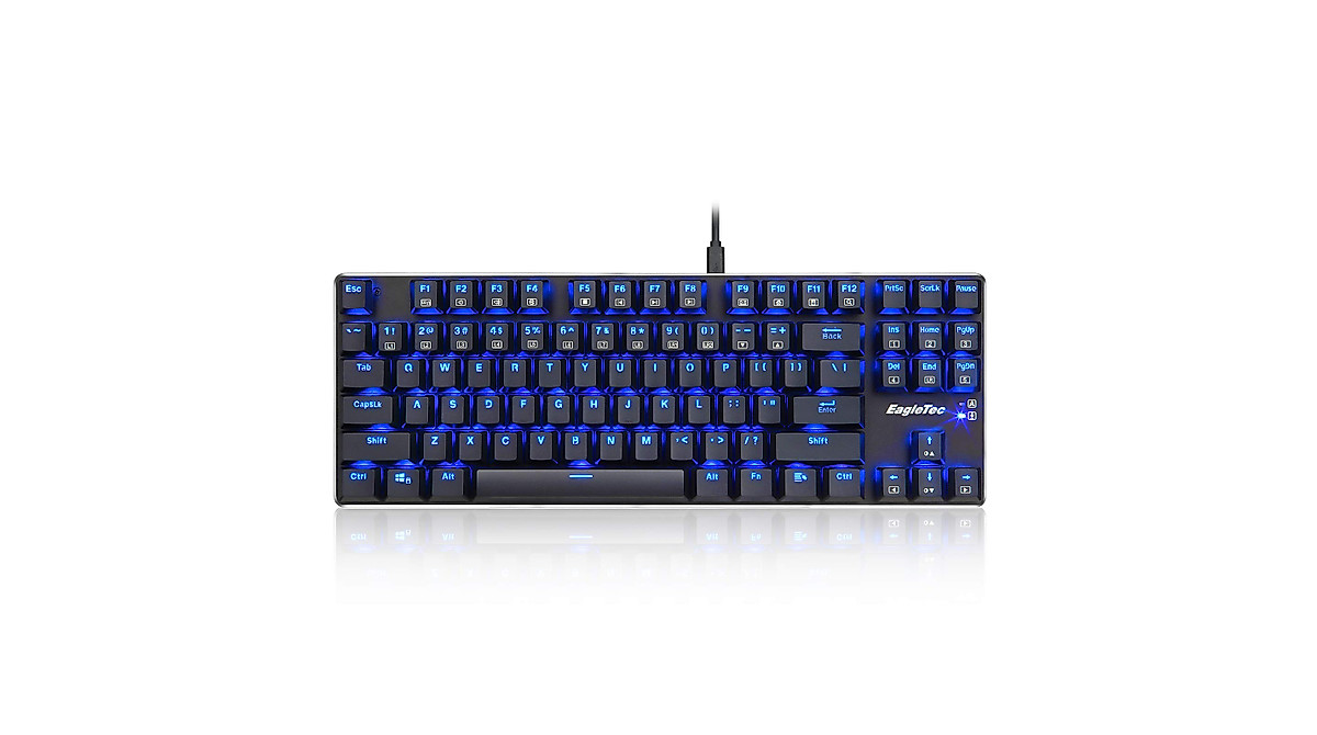 EagleTec KG060-BR LED Gaming Keyboard - Blue Backlit