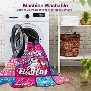 HEIFAM Daughter Birthday Gifts from Mom/Dad, Birthday Gifts for Daughter, Birthday Gift for Daughter, Happy Birthday Daughter Gift Ideas for Girls, 40''x50''